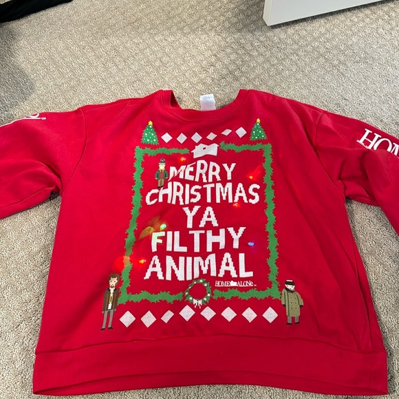 Home Alone | Sweaters | Home Alone Light Up Battery Powered Xl Ugly ...